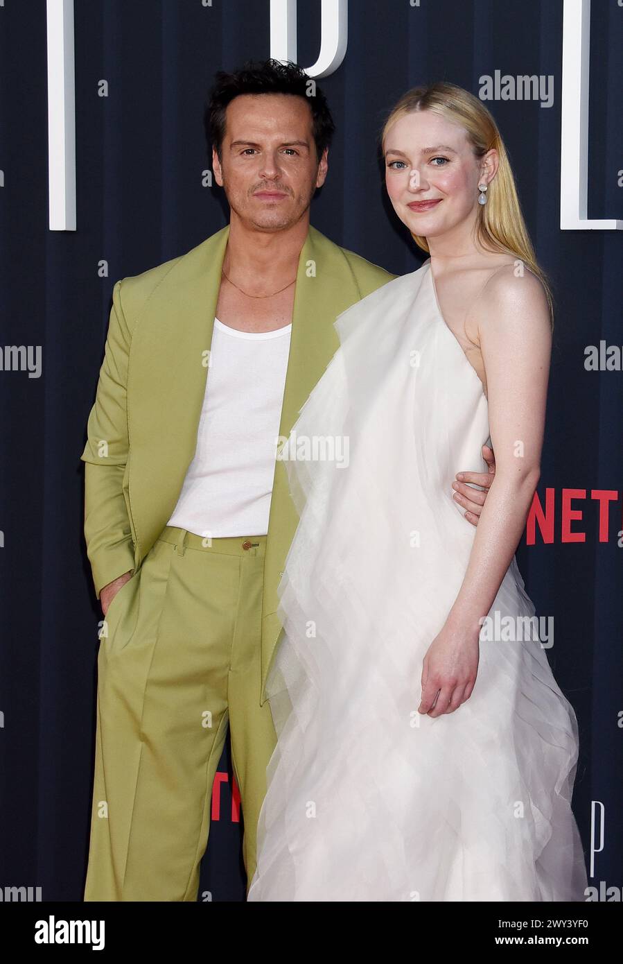 Hollywood, USA. 03rd Apr, 2024. Andrew Scott and Dakota Fanning ...