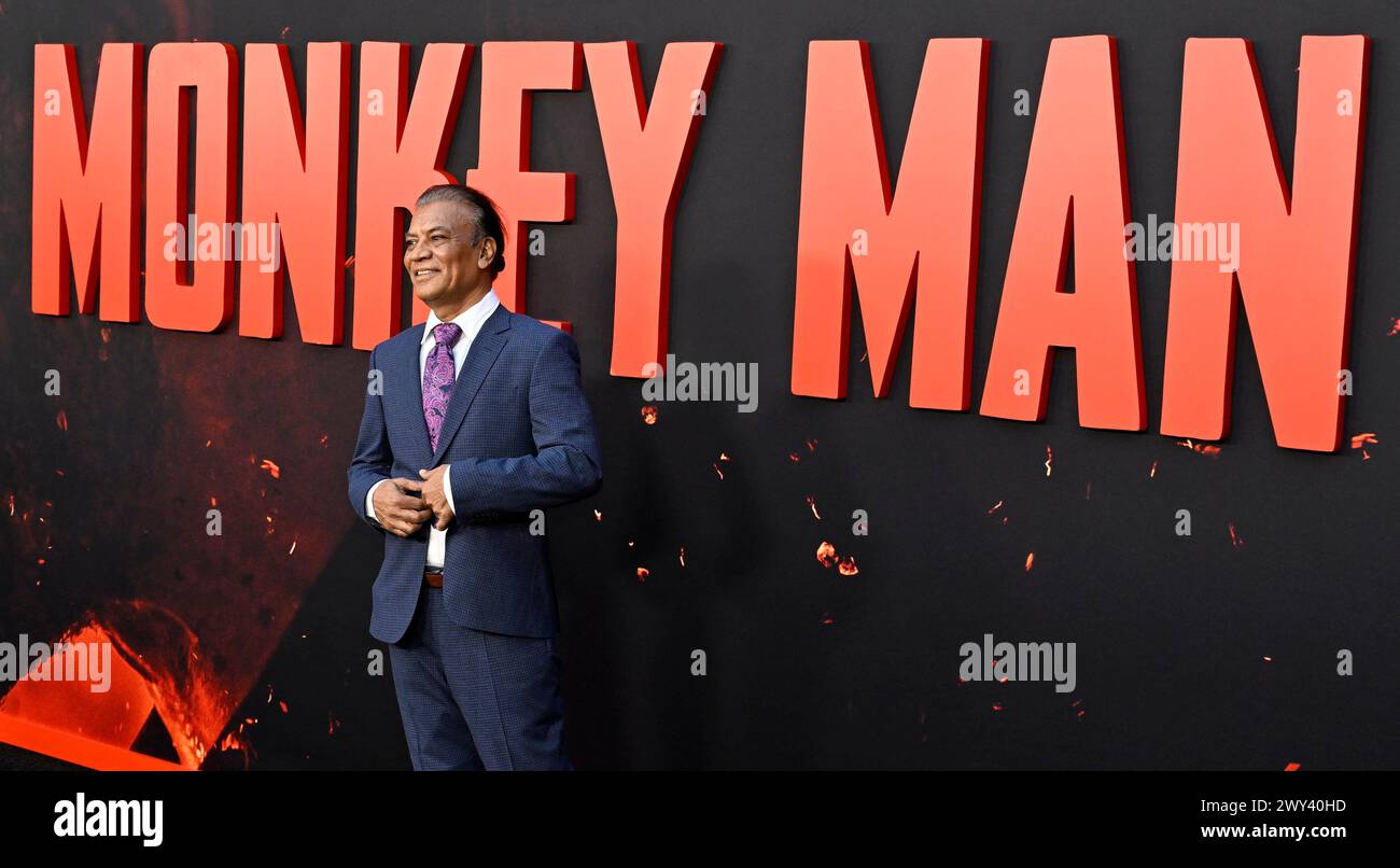 Cast member Vipin Sharma attends the premiere of the motion picture ...