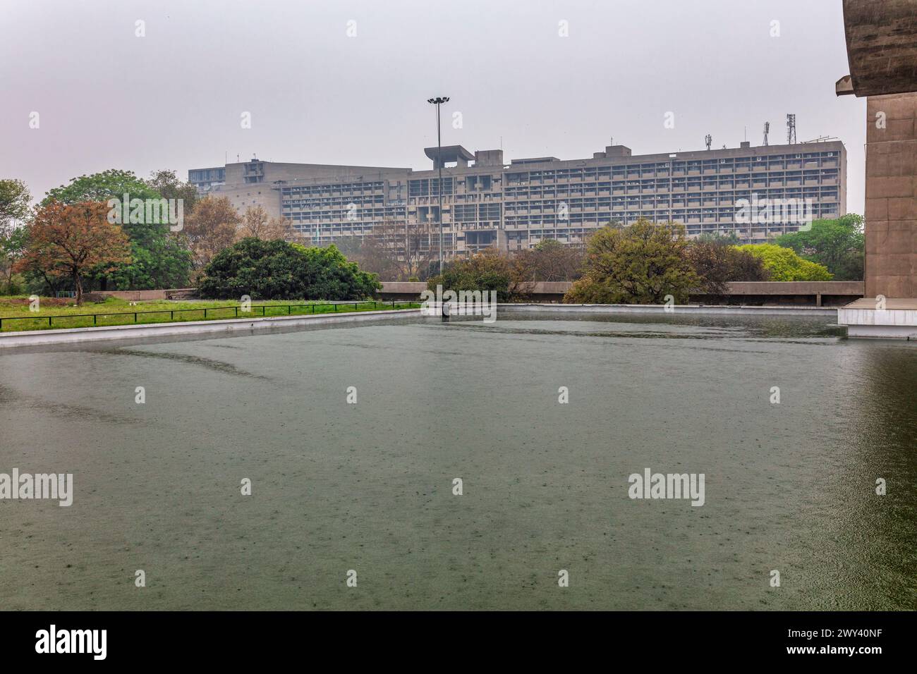 Secretariat Building, Le Corbusier, Chandigarh, India Stock Photo - Alamy