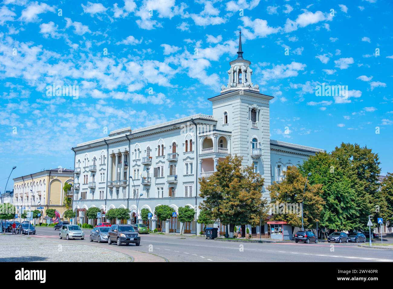 Historical building in center of Telavi, Georgia Stock Photo - Alamy