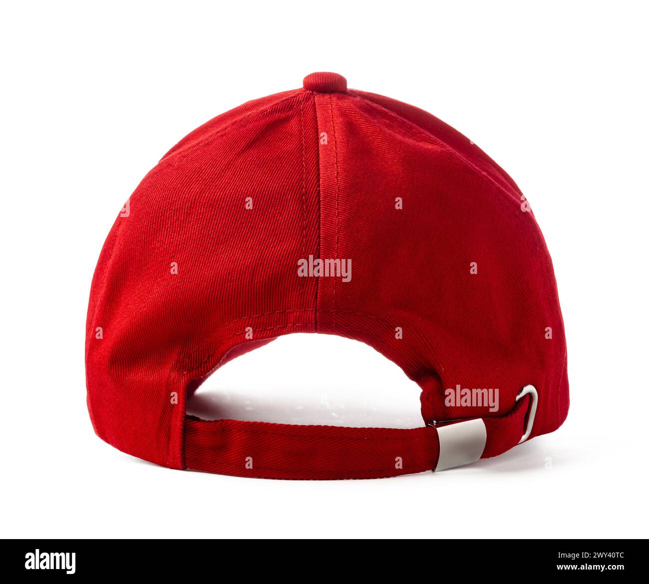 Red Baseball Cap on White Background Stock Photo - Alamy