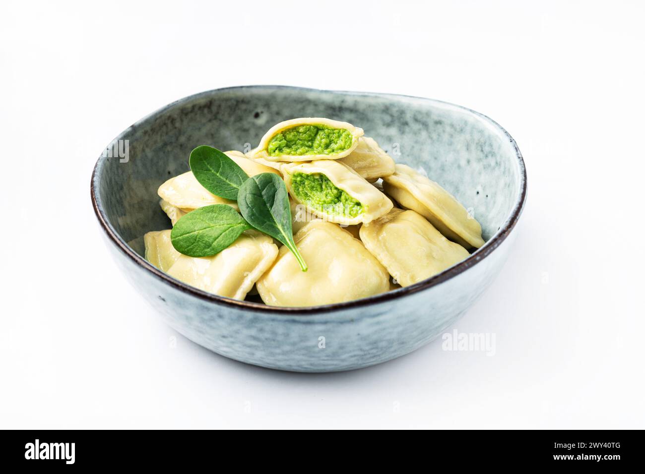 ravioli with ricotta and spinach Stock Photo - Alamy