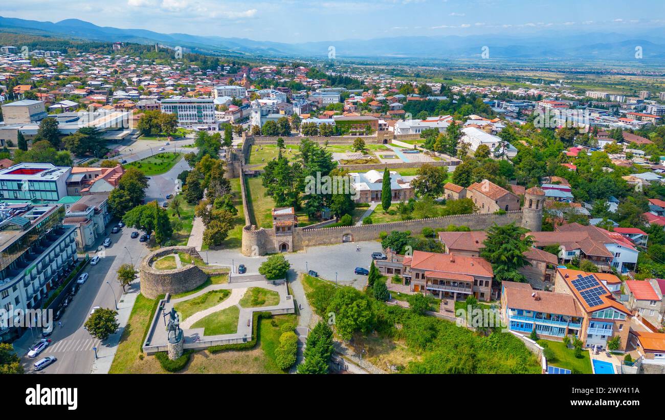 Panorama view of Telavi fortress, Georgia Stock Photo - Alamy