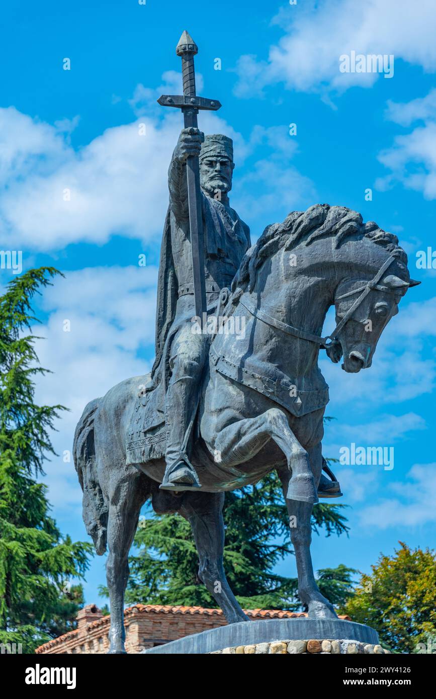 Equestrian Statue of King Erekle II in Telavi, Georgia Stock Photo - Alamy