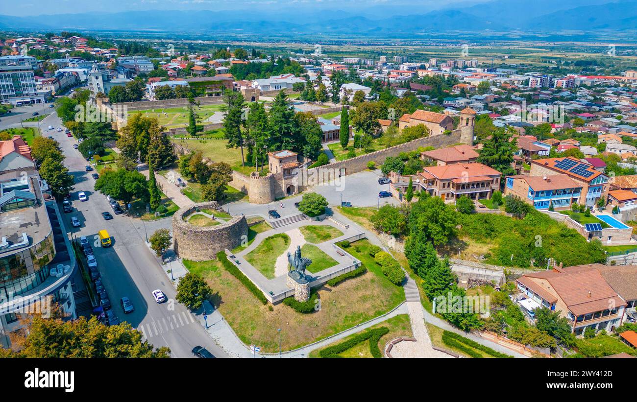 Panorama view of Telavi fortress, Georgia Stock Photo - Alamy