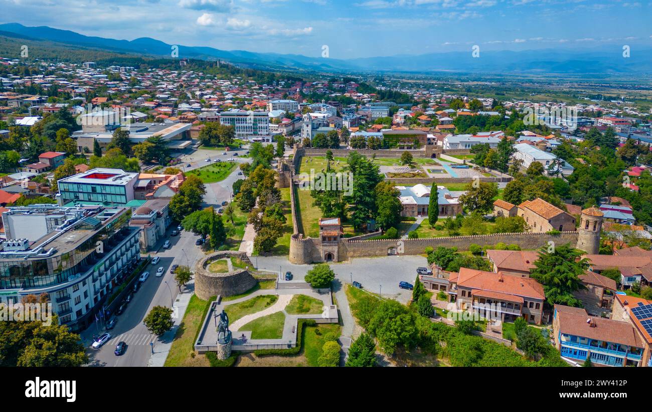 Panorama view of Telavi fortress, Georgia Stock Photo - Alamy