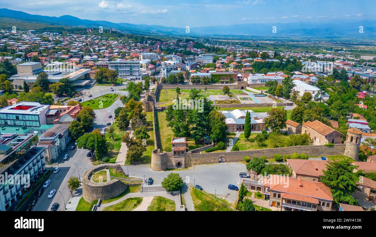 Panorama view of Telavi fortress, Georgia Stock Photo - Alamy