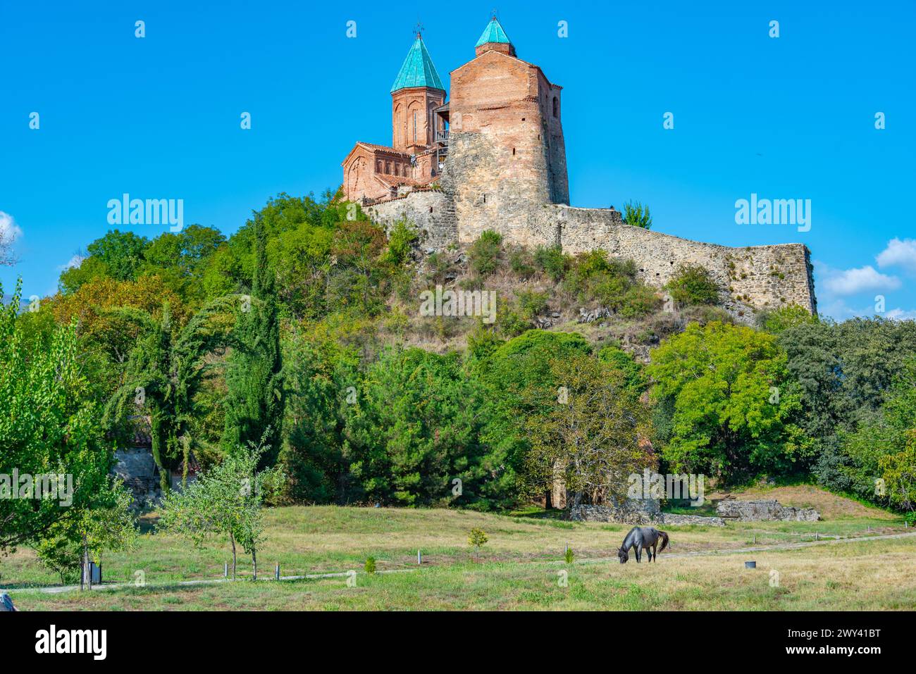 Gremi Church of Archangels and Royal Tower in Georgia Stock Photo - Alamy