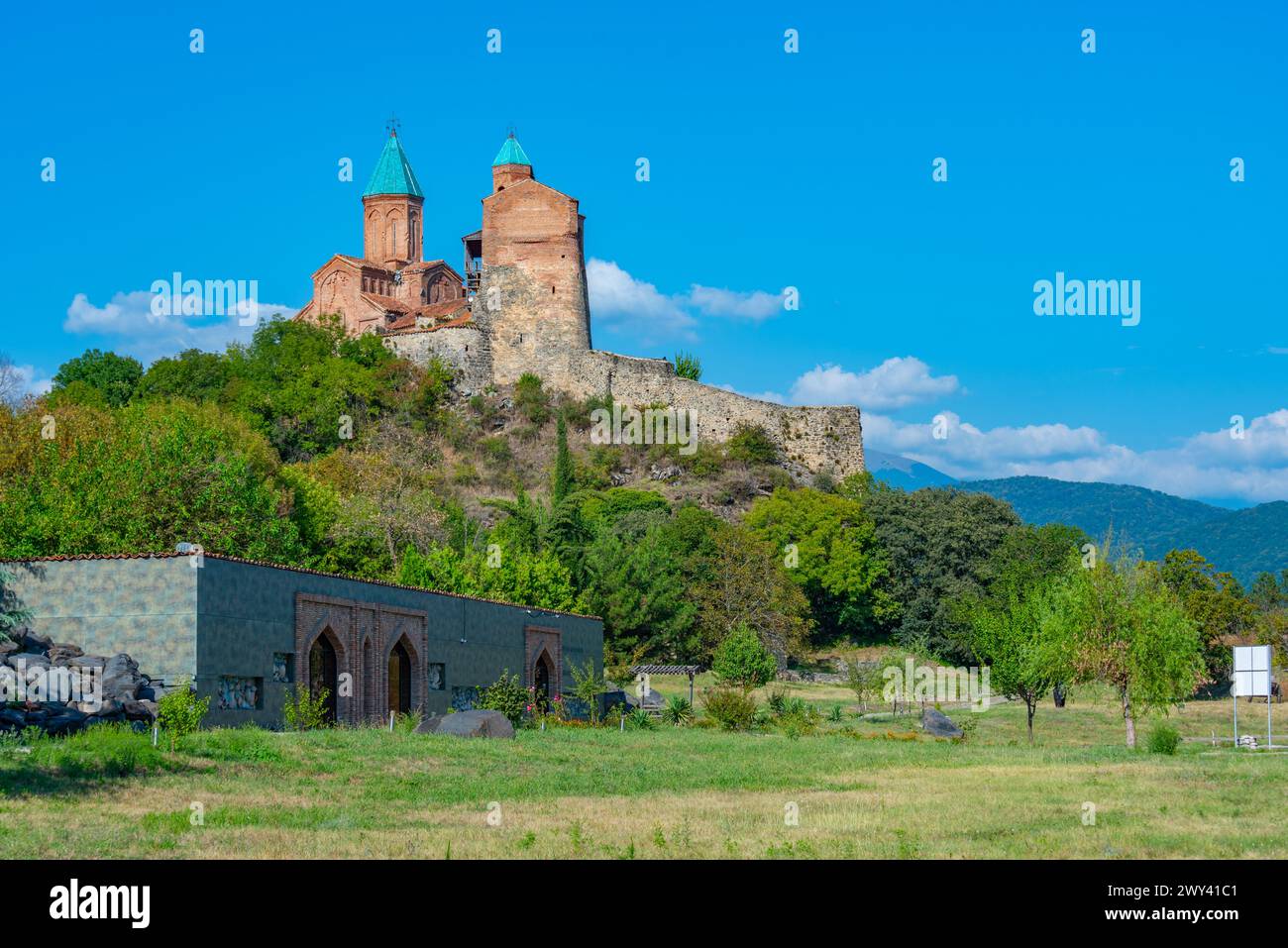 Gremi Church of Archangels and Royal Tower in Georgia Stock Photo - Alamy