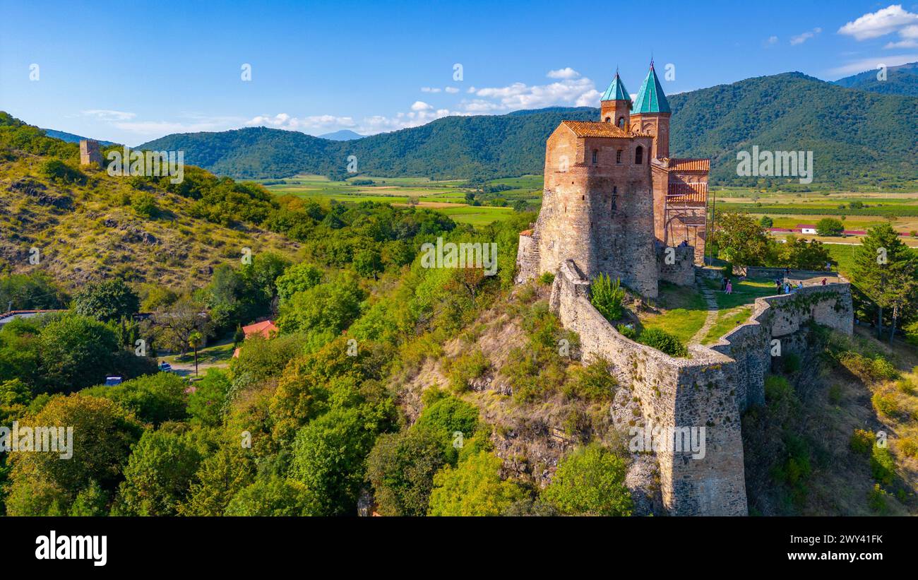 Gremi Church of Archangels and Royal Tower in Georgia Stock Photo - Alamy