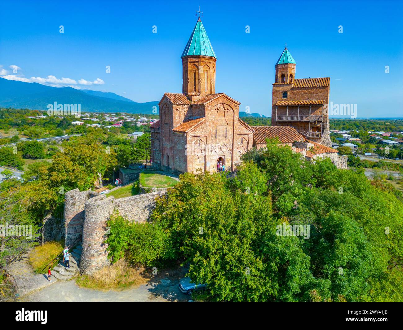 Gremi Church of Archangels and Royal Tower in Georgia Stock Photo - Alamy