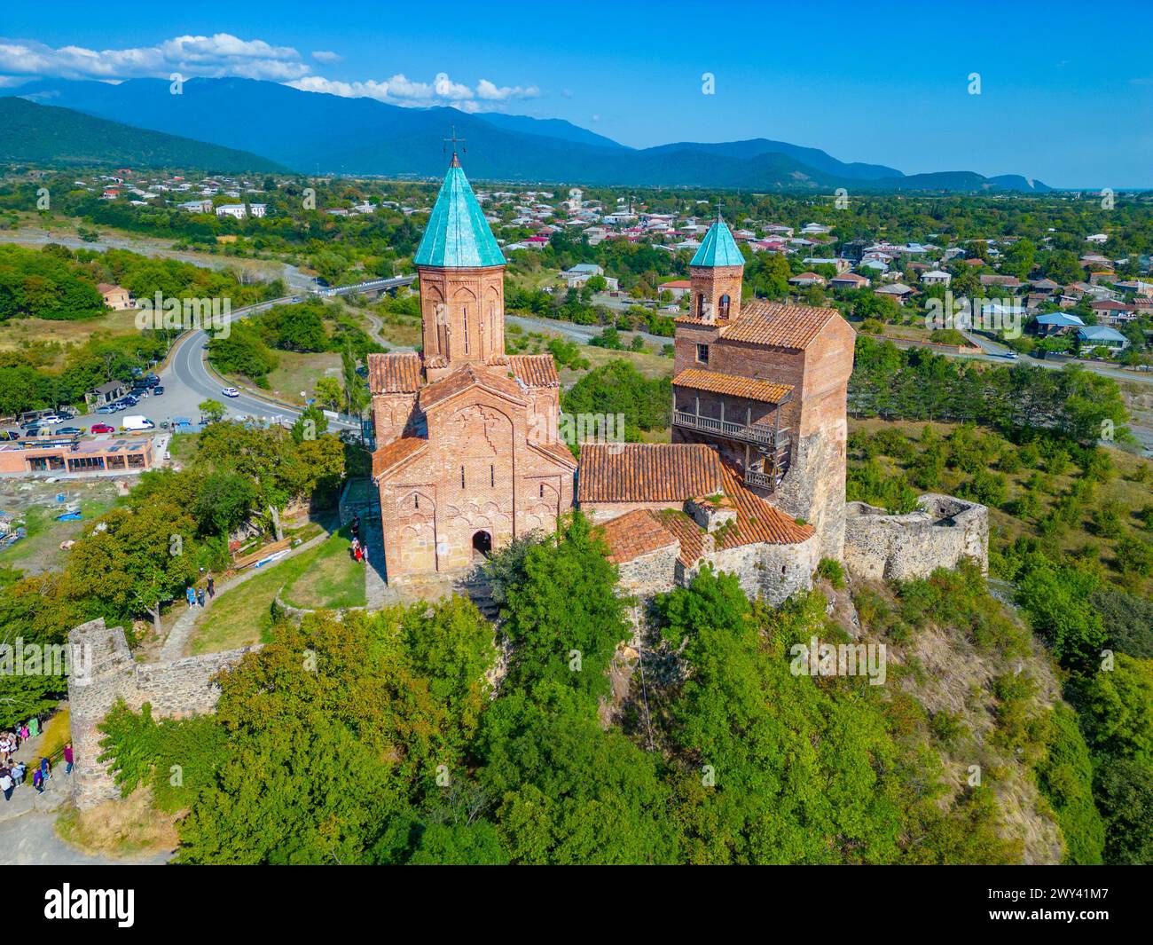 Gremi Church of Archangels and Royal Tower in Georgia Stock Photo - Alamy