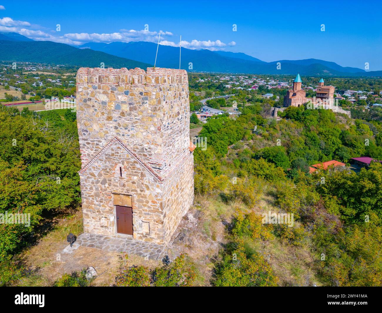 Gremi Church of Archangels and Royal Tower in Georgia Stock Photo - Alamy