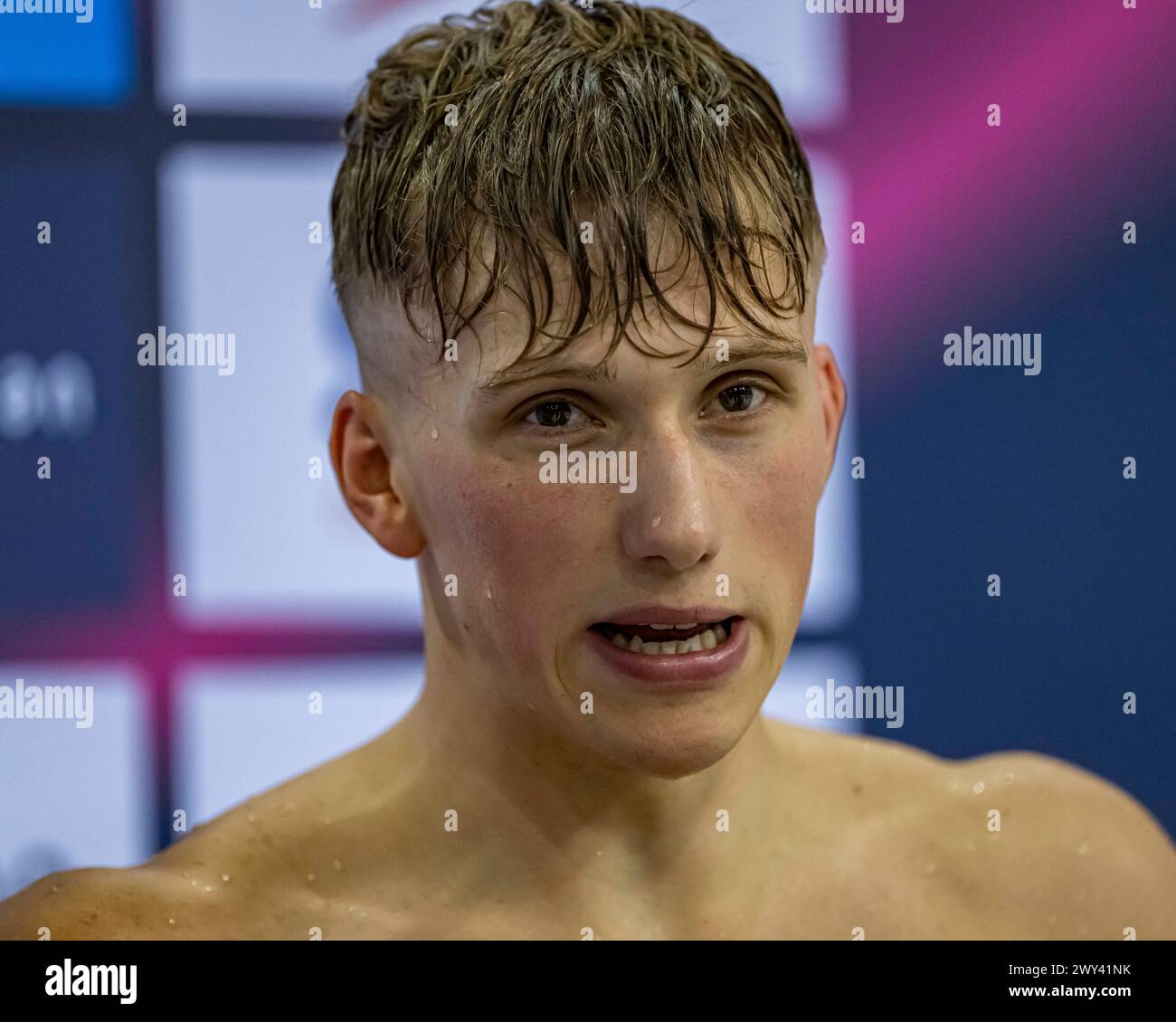 LONDON, UNITED KINGDOM. 03 April, 2024. Joshua Gammon Men’s Paris 200m ...