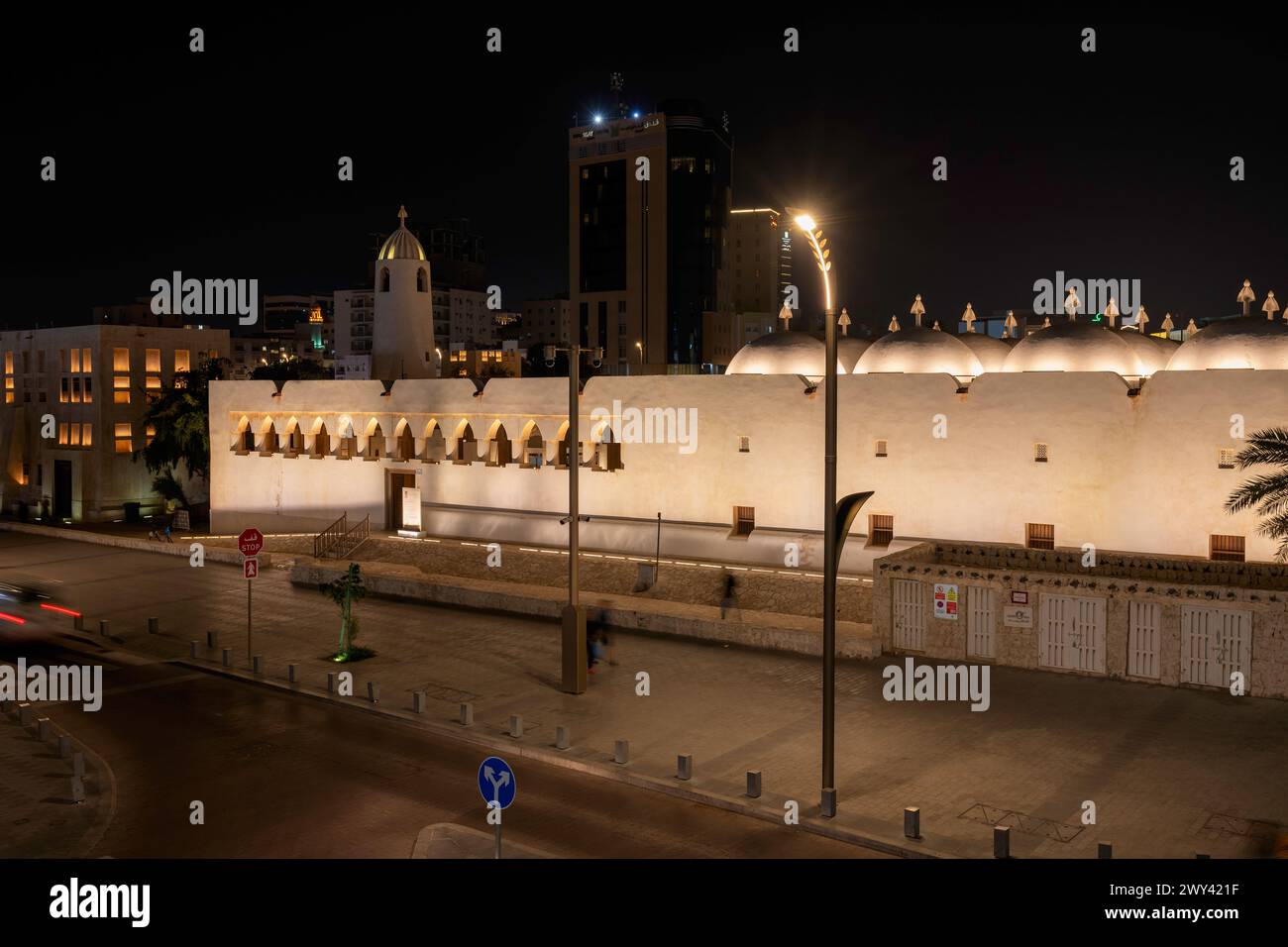 Doha oldest Domes Mosque in Souq Stock Photo - Alamy
