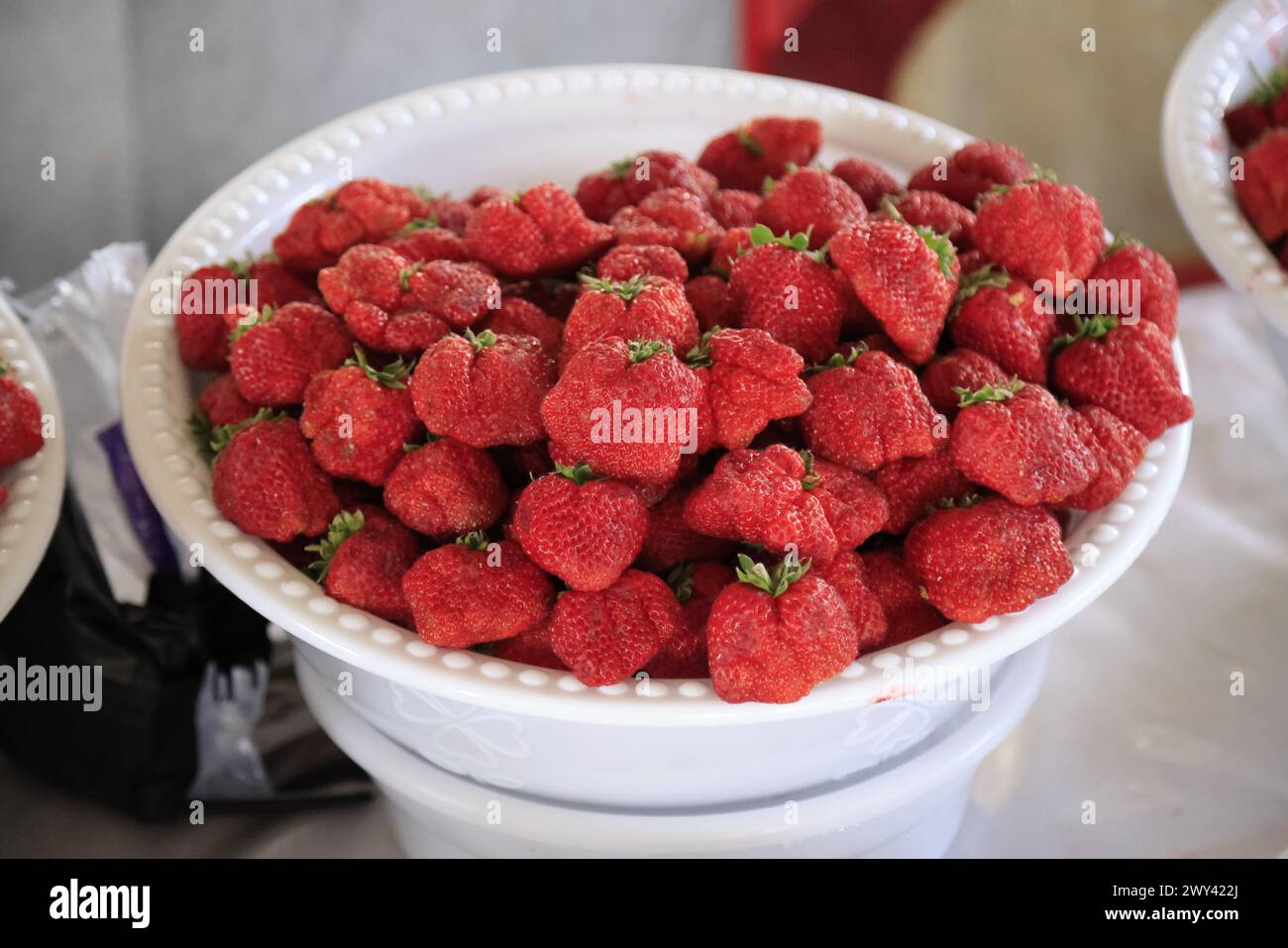 Food on sale at the market in Tashkent, Uzbekistan Stock Photo - Alamy
