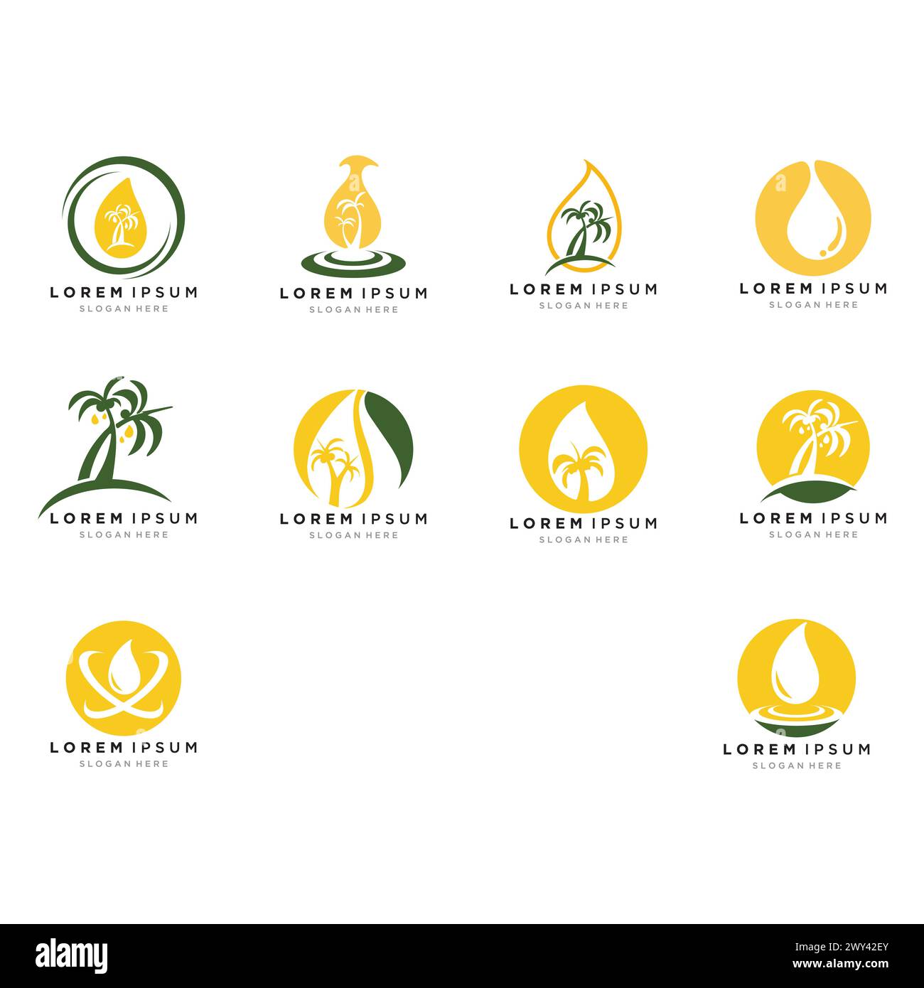 Palm Oil logo template Stock Vector Image & Art - Alamy