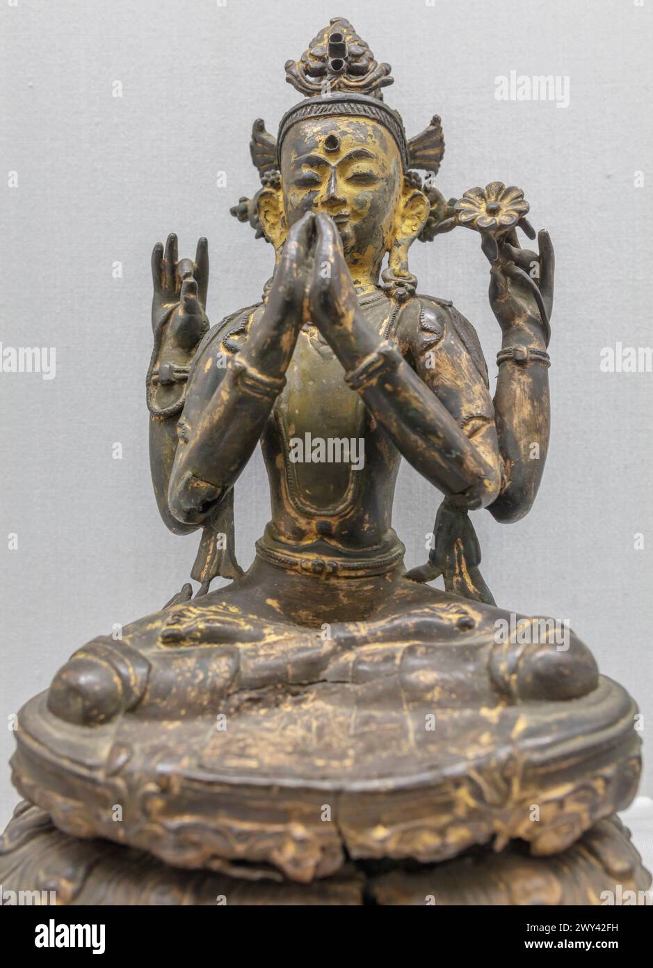 Buddha, Bhumi Spaps Mudra, Ladkh, Himachal State Museum, Shimla, Himachal Pradesh, India Stock ...