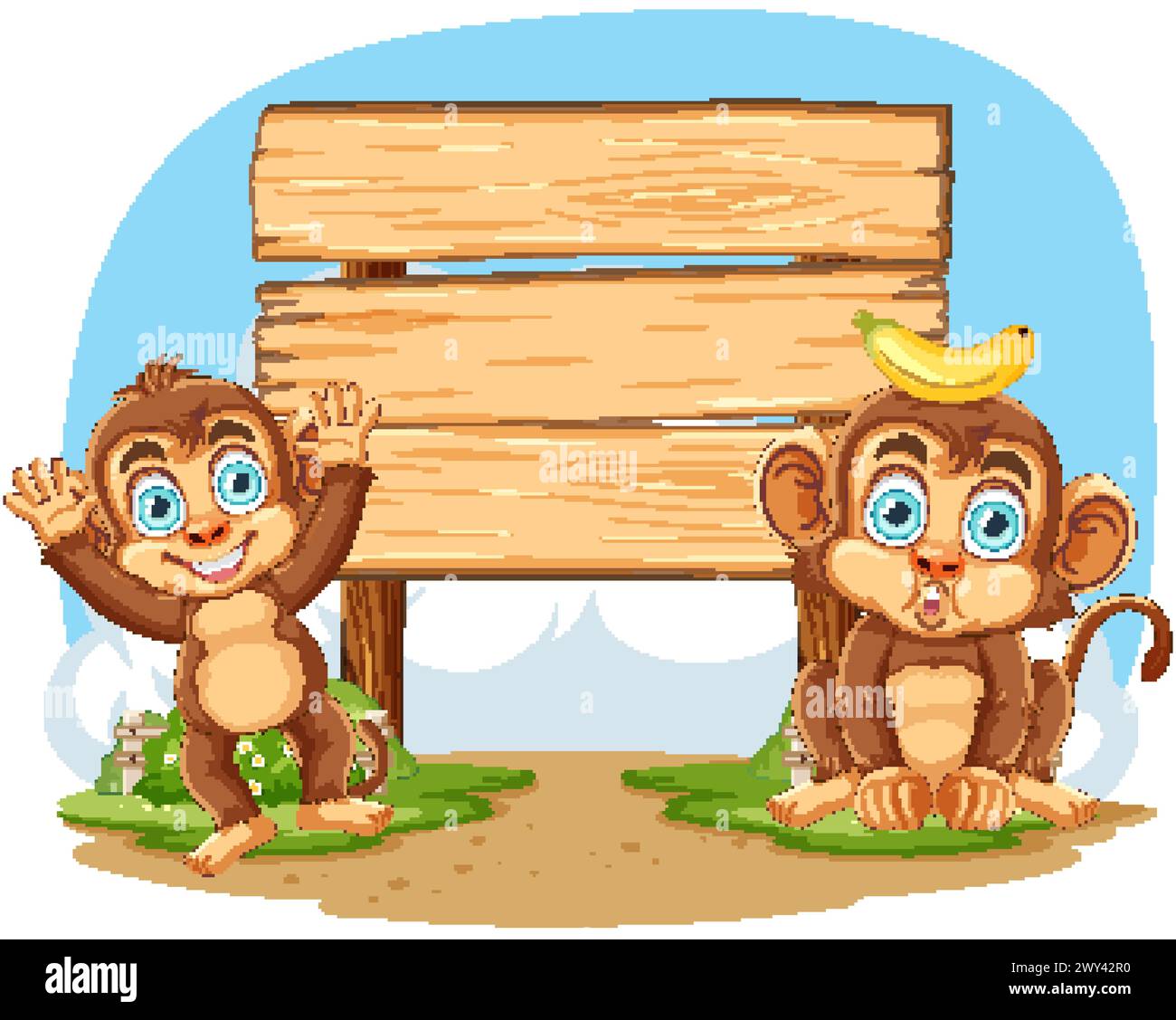 Cartoon monkeys hi-res stock photography and images - Alamy