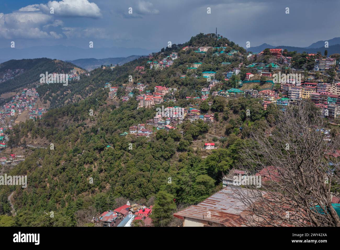 Cityscape of Shimla, Himachal Pradesh, India Stock Photo - Alamy