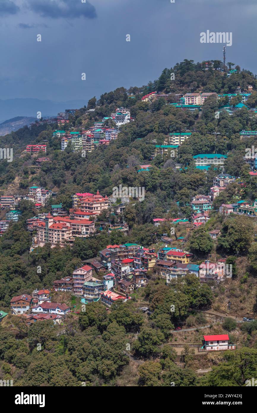 Cityscape of Shimla, Himachal Pradesh, India Stock Photo - Alamy