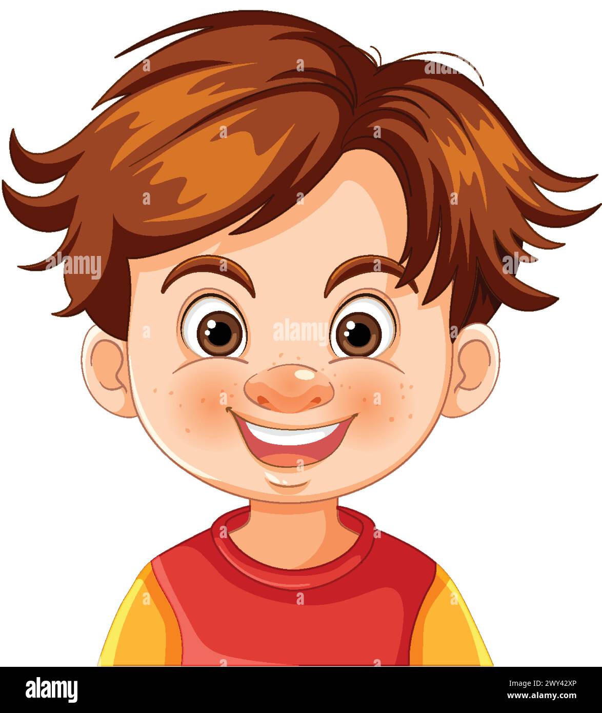 Vector illustration of a happy young boy smiling Stock Vector Image ... Vector illustration of a happy young boy smiling Stock Vector Image ...