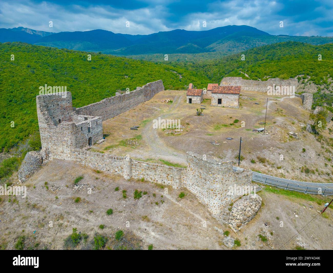 Summer view of the Manavi Fortress in Georgia Stock Photo - Alamy