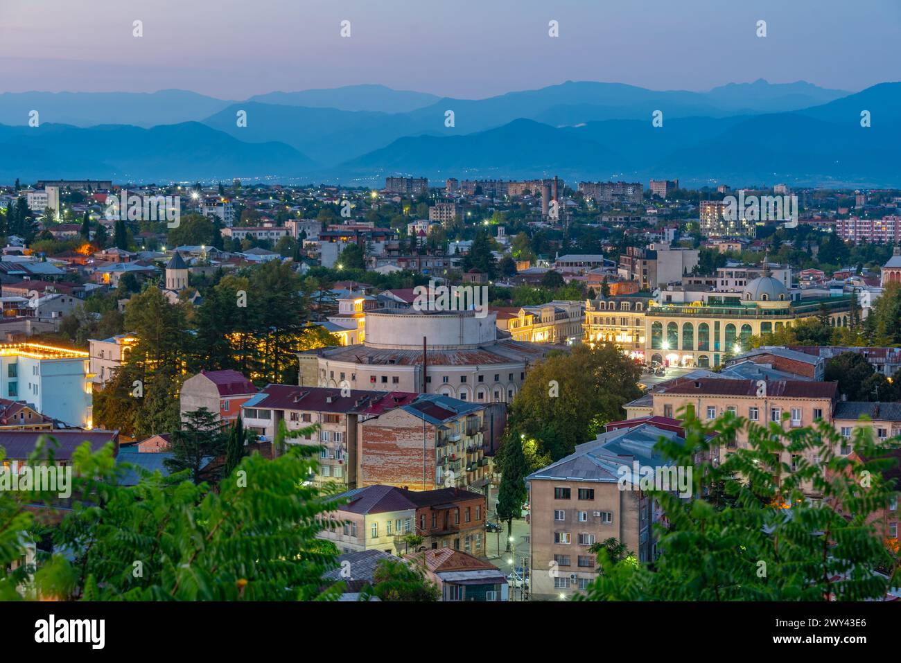 Aerial view kutaisi city river hi-res stock photography and images - Alamy