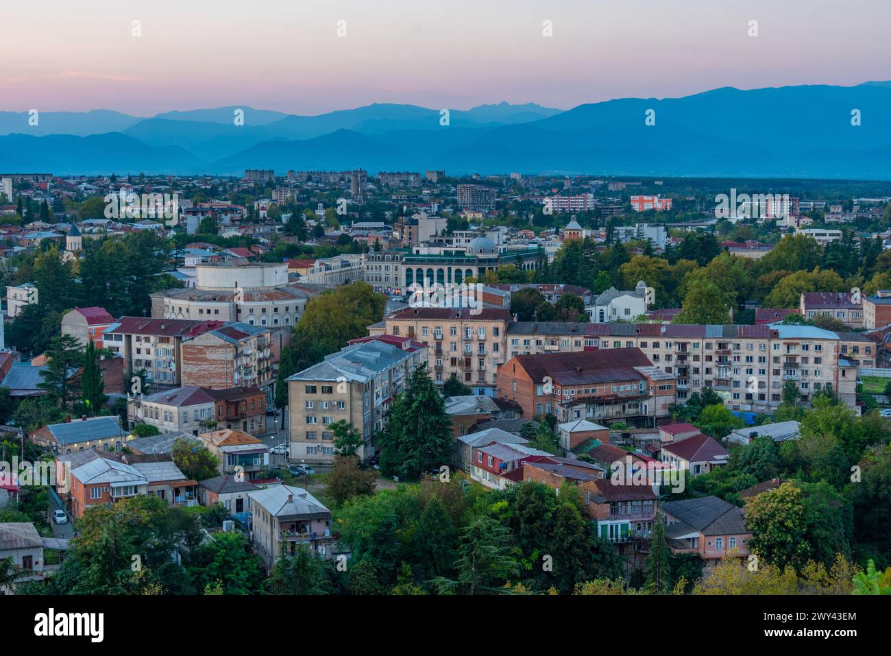 Aerial view kutaisi city river hi-res stock photography and images - Alamy