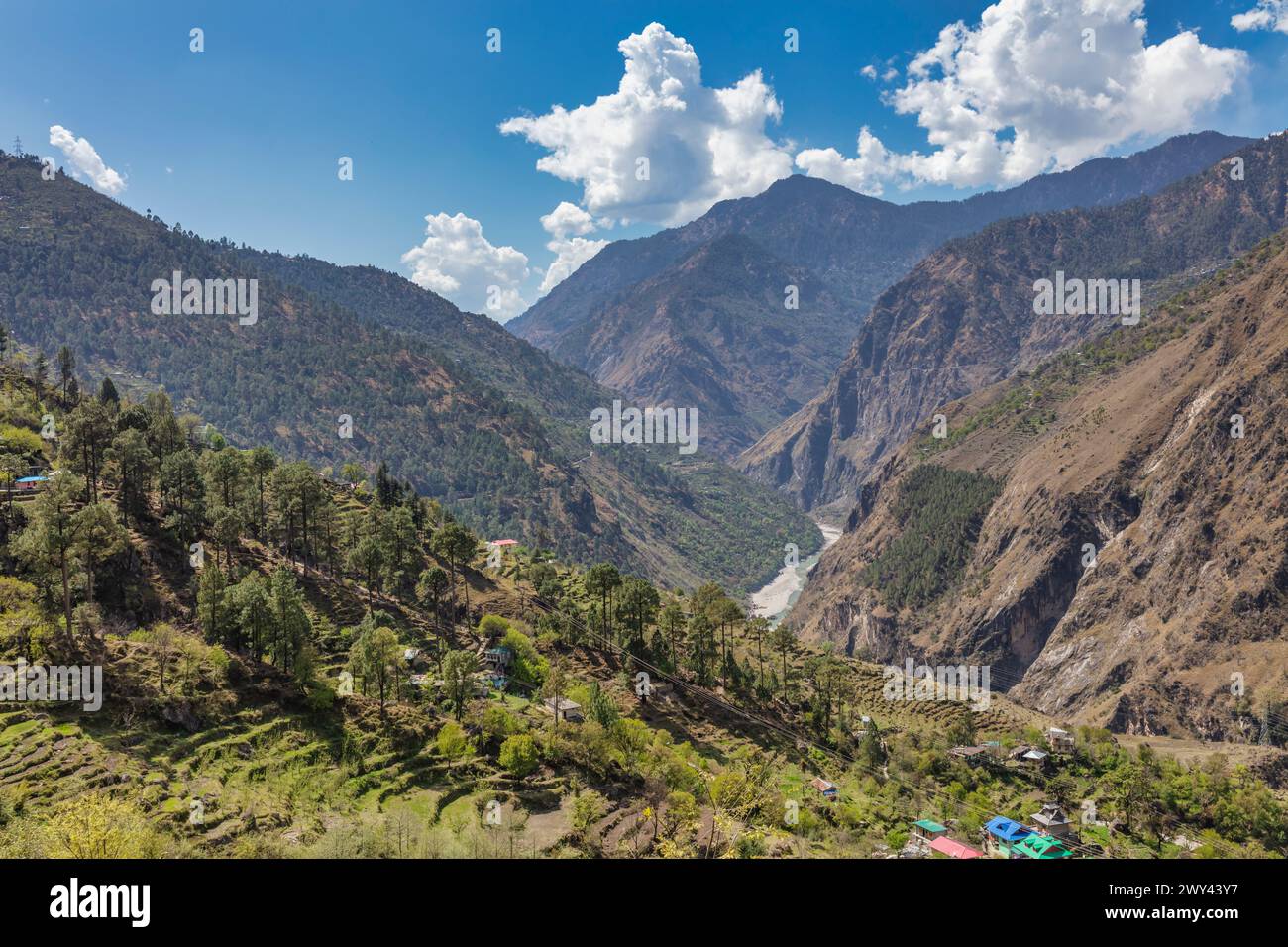Satluj valley, Himachal Pradesh, India Stock Photo - Alamy