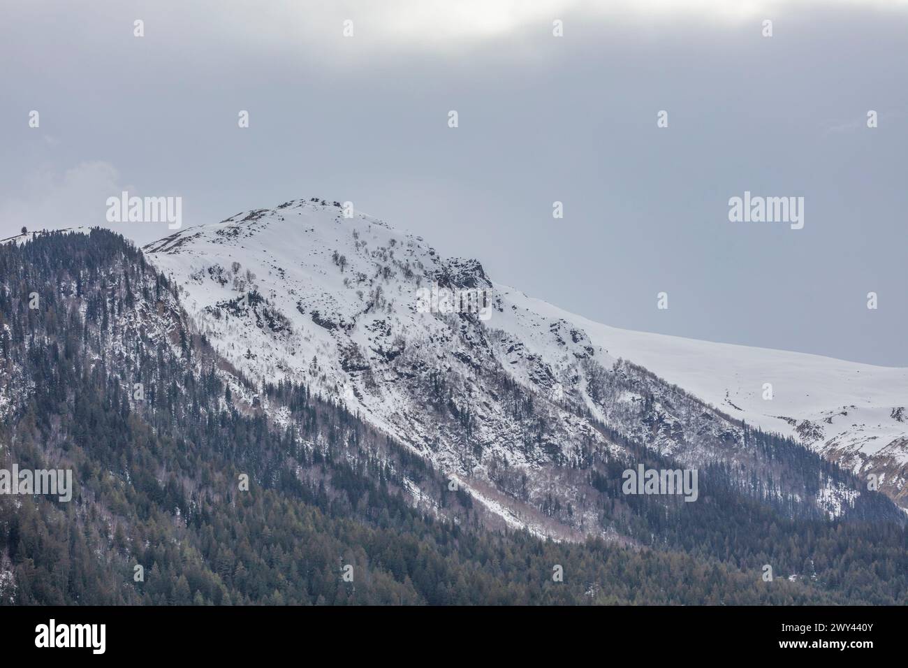 Himalaya mountain view, Satluj valley, Himachal Pradesh, India Stock ...