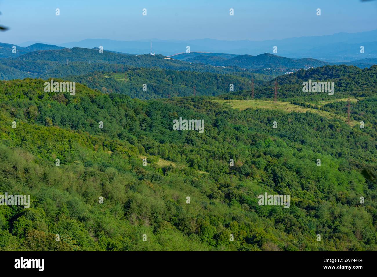 Natural landscape of Sataplia nature reserve around Kutaisi in Georgia ...
