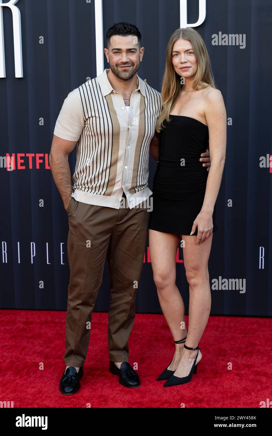 Los Angeles, USA. 03rd Apr, 2024. Jesse Metcalfe and Helen Immel attend ...