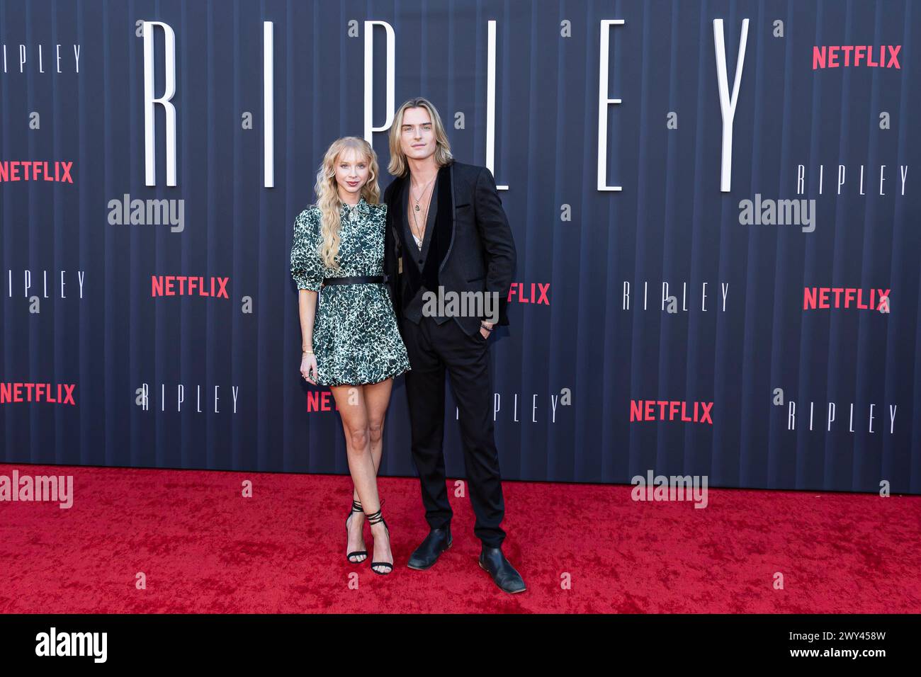 Los Angeles, USA. 03rd Apr, 2024. Luke Eisner and Kirby Johnson attend ...
