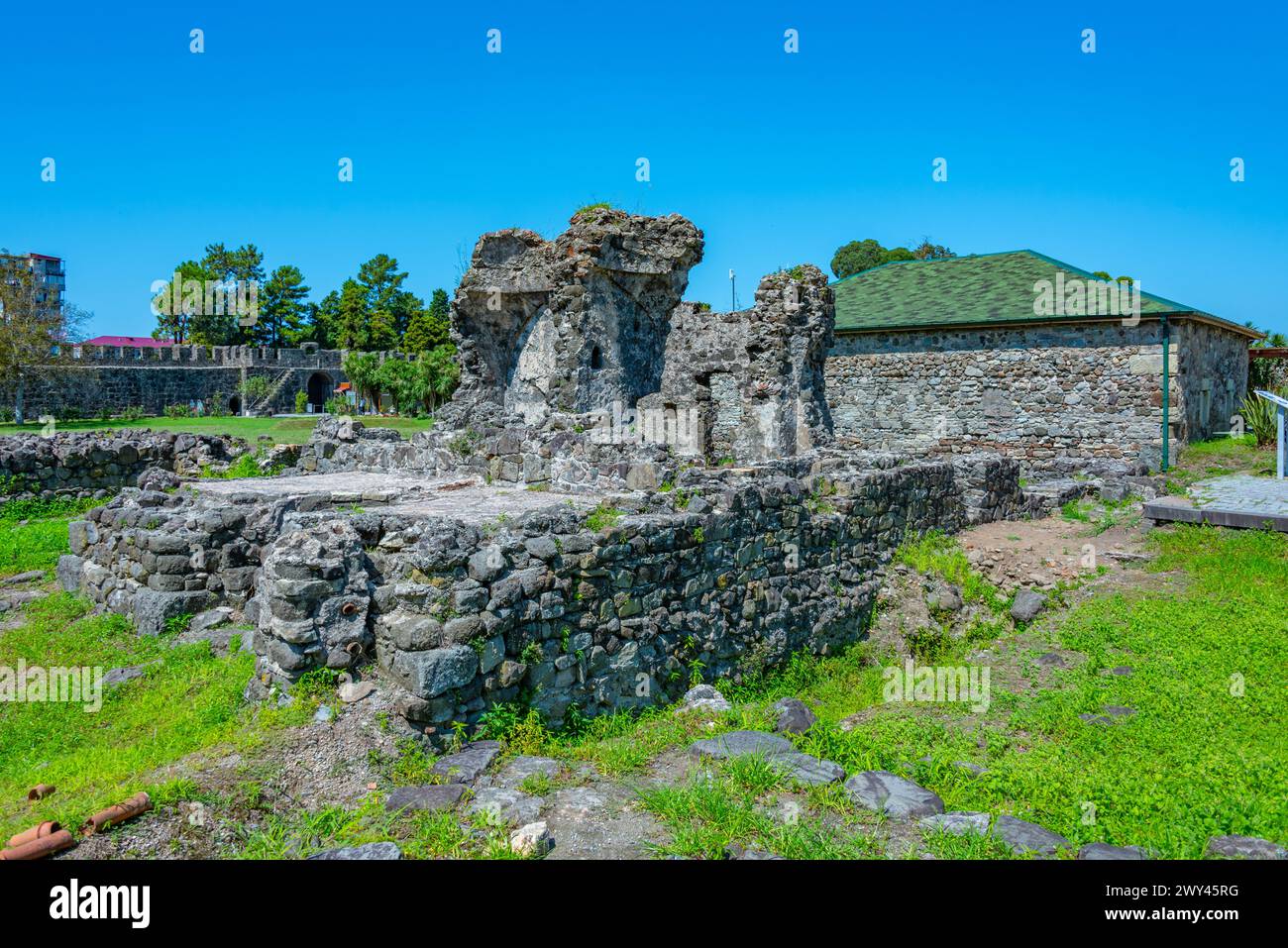 Summer day at Gonio fortress in Adjara region of Georgia Stock Photo ...