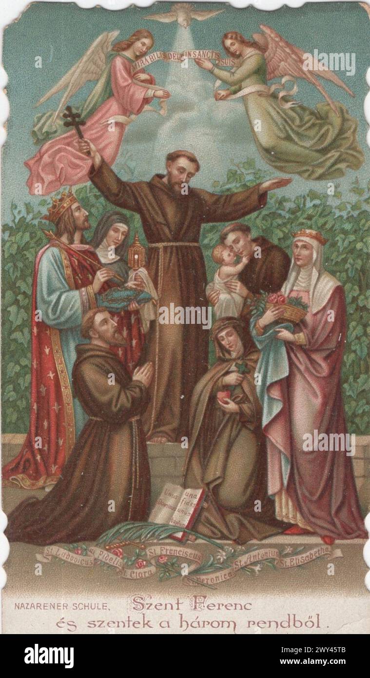 vintage holy card of Saint Francis of Assisi / S Franciscus Asisii / St ...