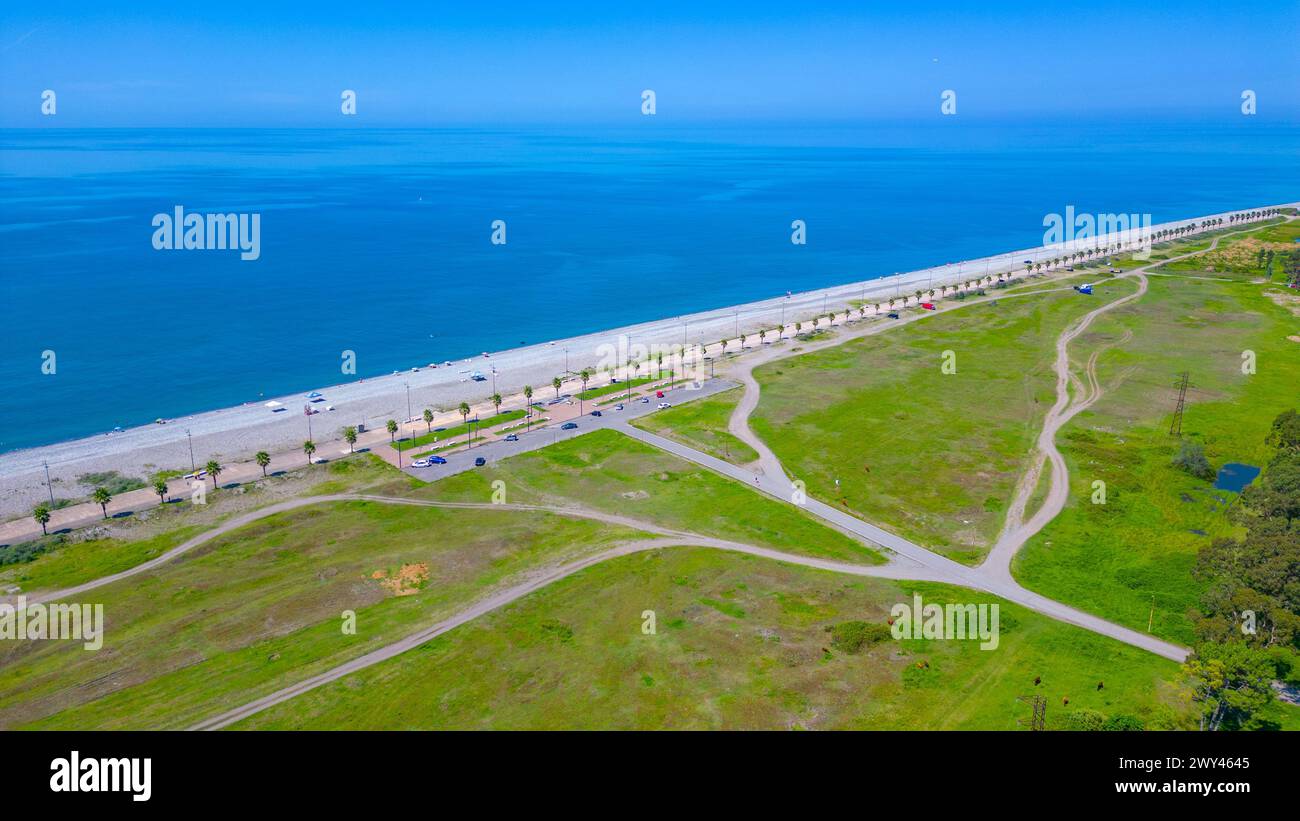 Panorama view of a beach at Gonio, Georgia Stock Photo - Alamy