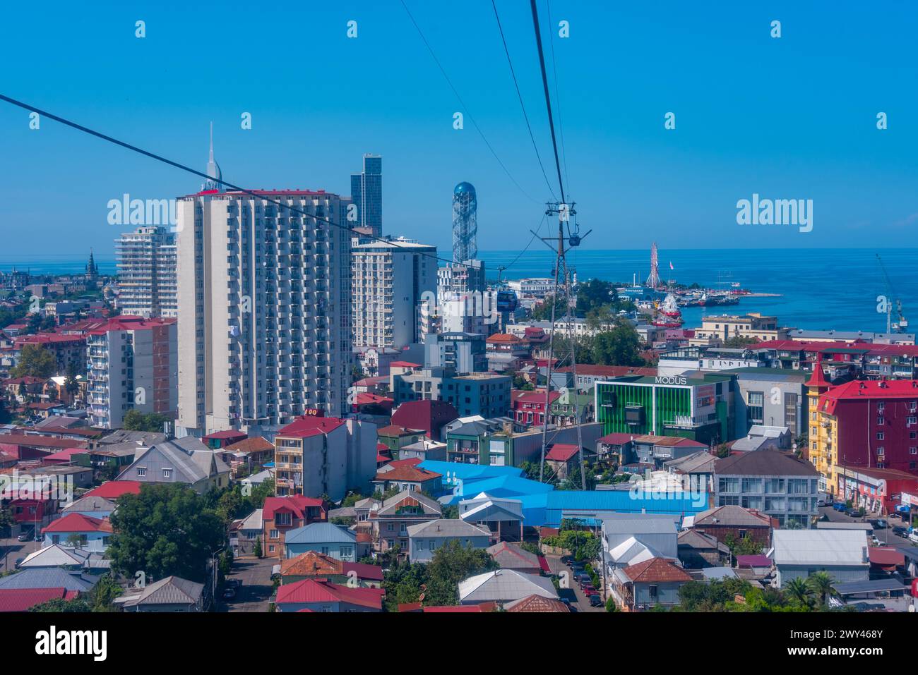 Argo cable car riding to downtown Batumi, Georgia Stock Photo - Alamy