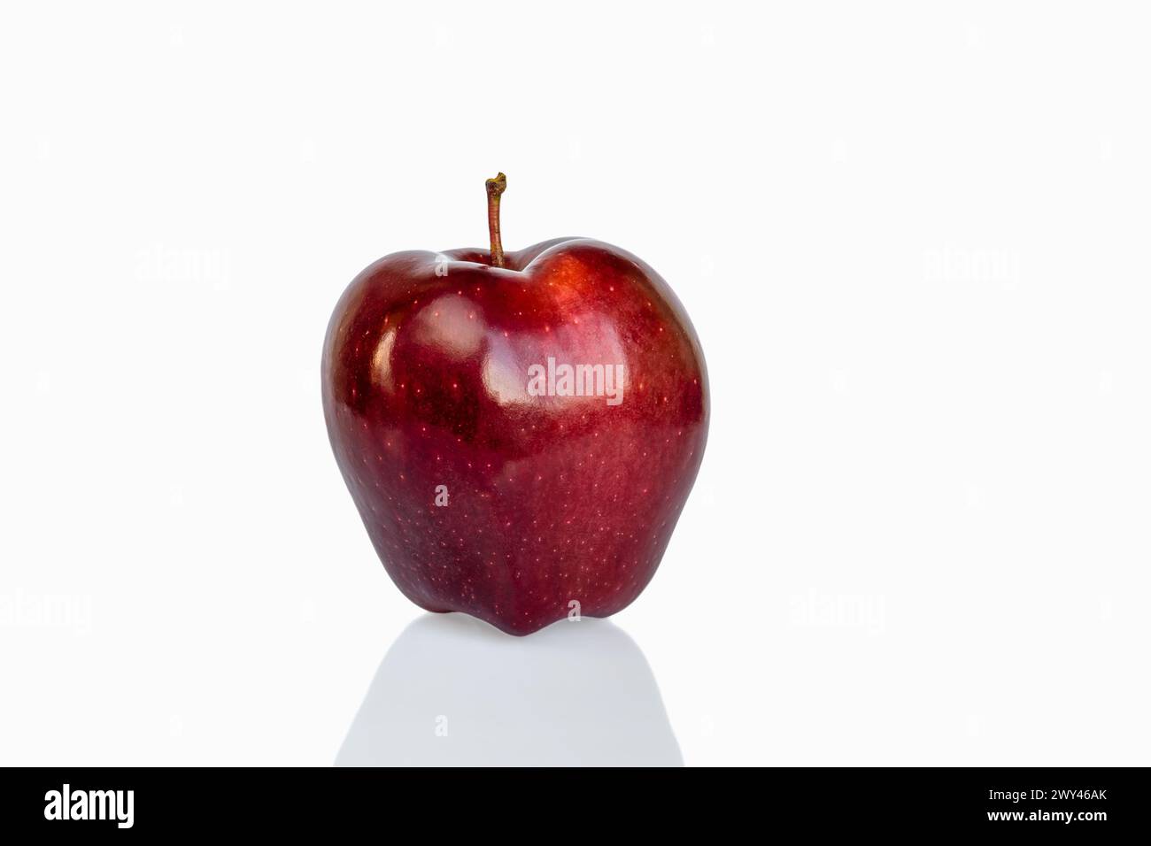 Red Delicious (Red chief) apple isolated on white background with ...