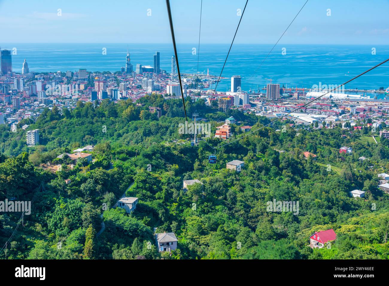 Argo cable car riding to downtown Batumi, Georgia Stock Photo - Alamy