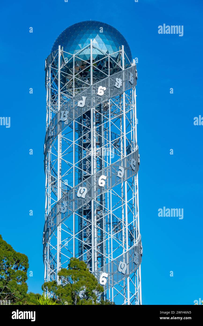 Alphabet tower in Batumi, Georgia Stock Photo - Alamy