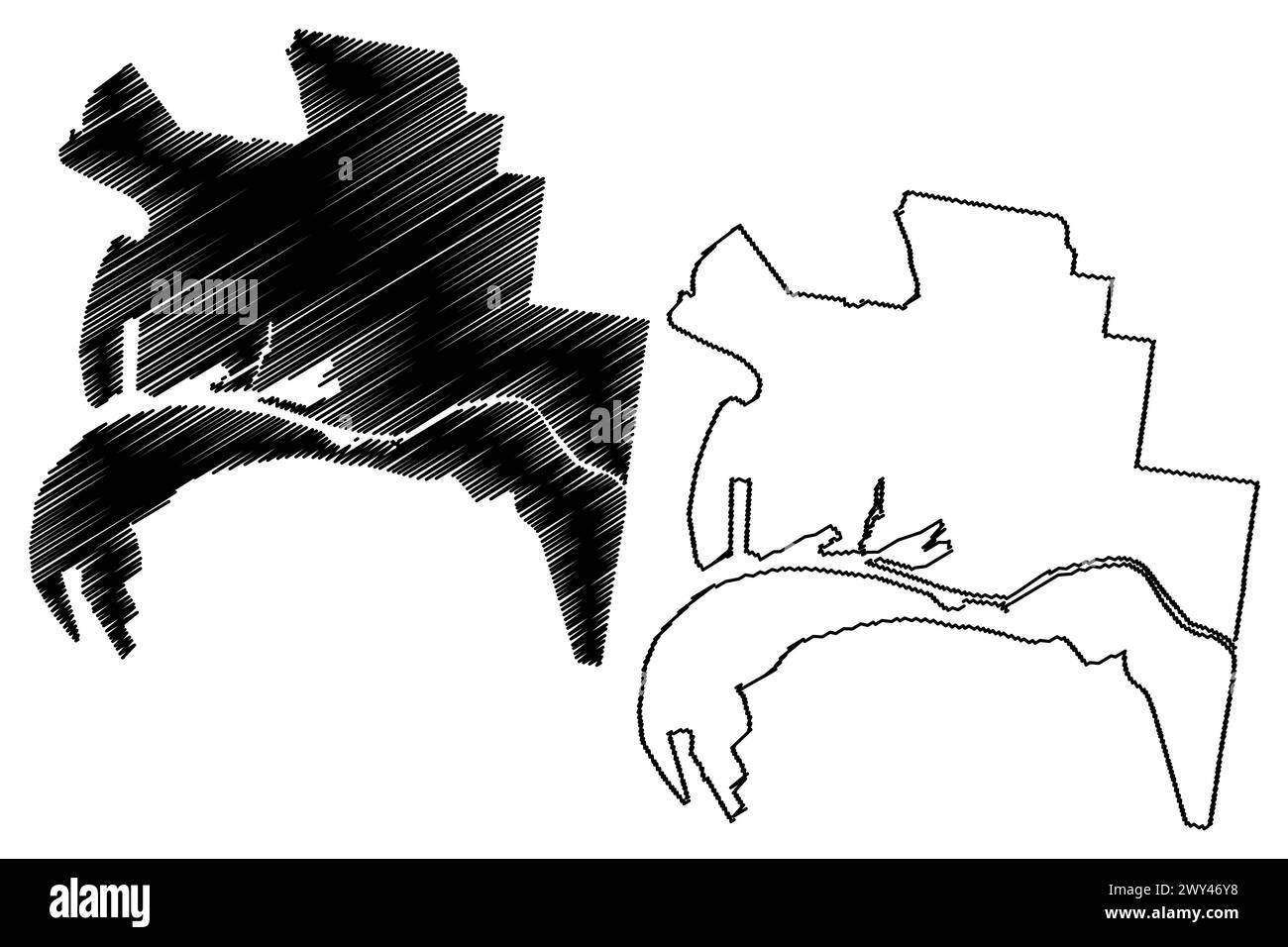 City of Melbourne (Commonwealth of Australia, Victoria state, Vic) map ...