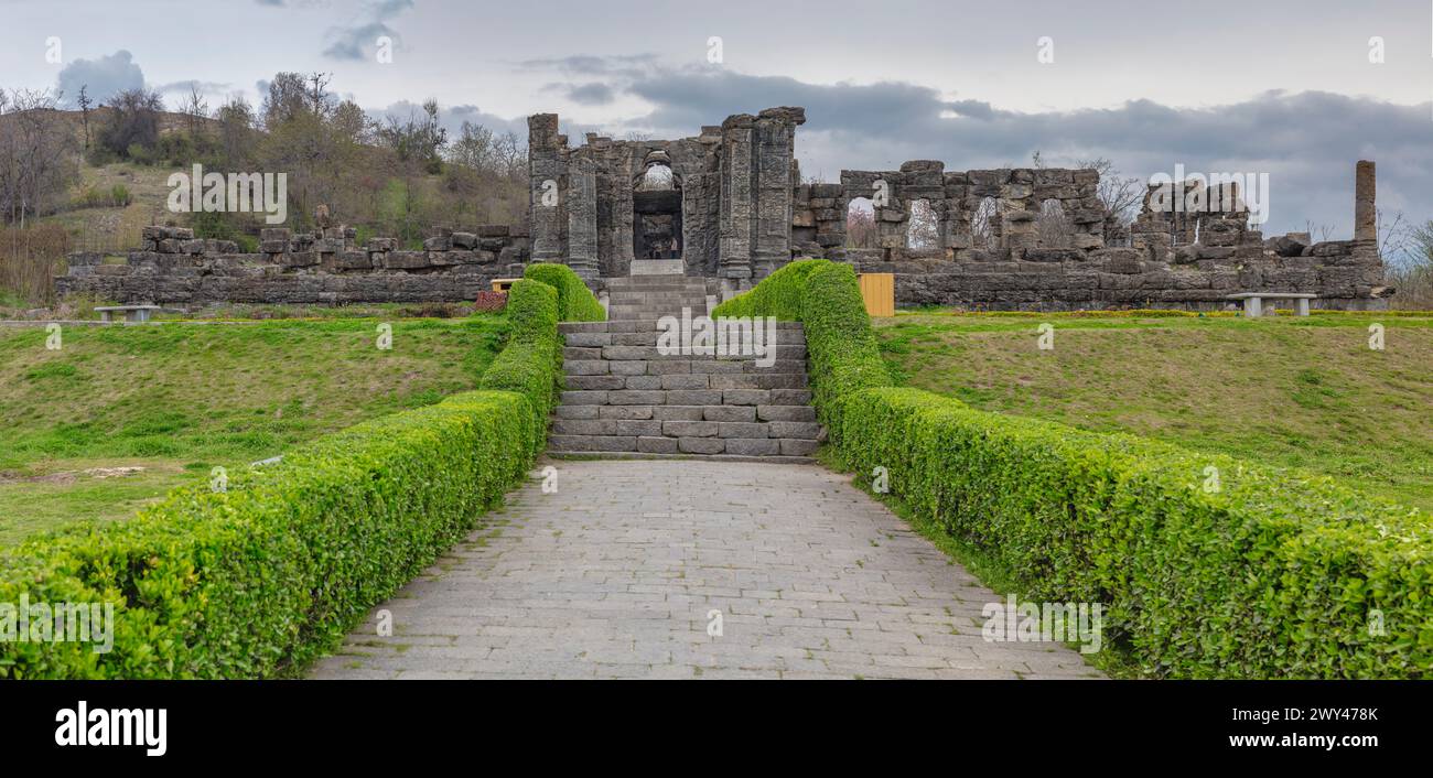 Martand Sun Temple, 8th century, Anantnag, Kashmir, India Stock Photo ...