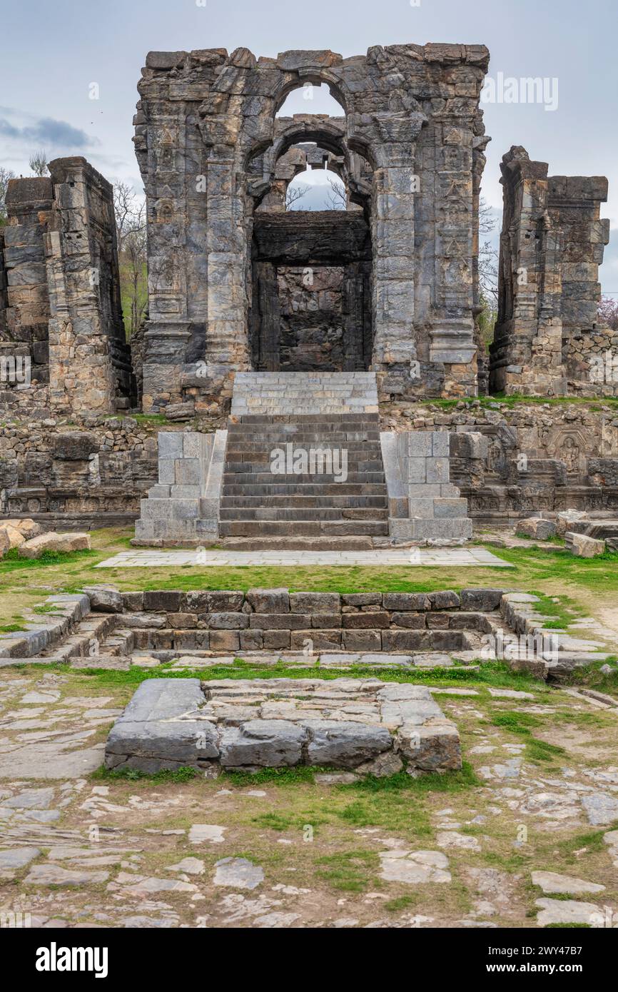 Martand Sun Temple, 8th century, Anantnag, Kashmir, India Stock Photo ...