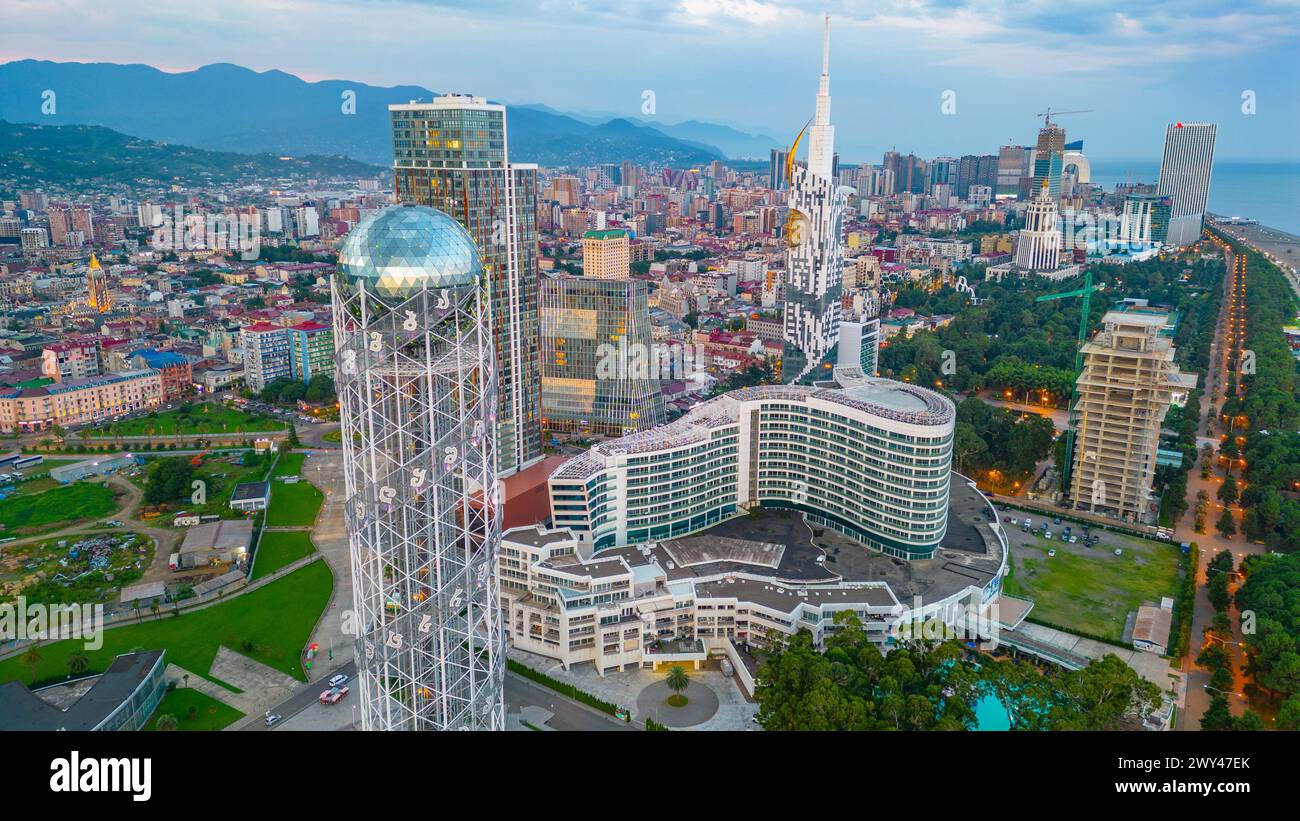 Panorama view of downtown Batumi in Georgia Stock Photo - Alamy