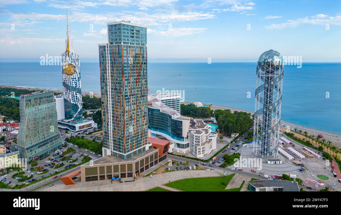 Panorama view of downtown Batumi in Georgia Stock Photo - Alamy