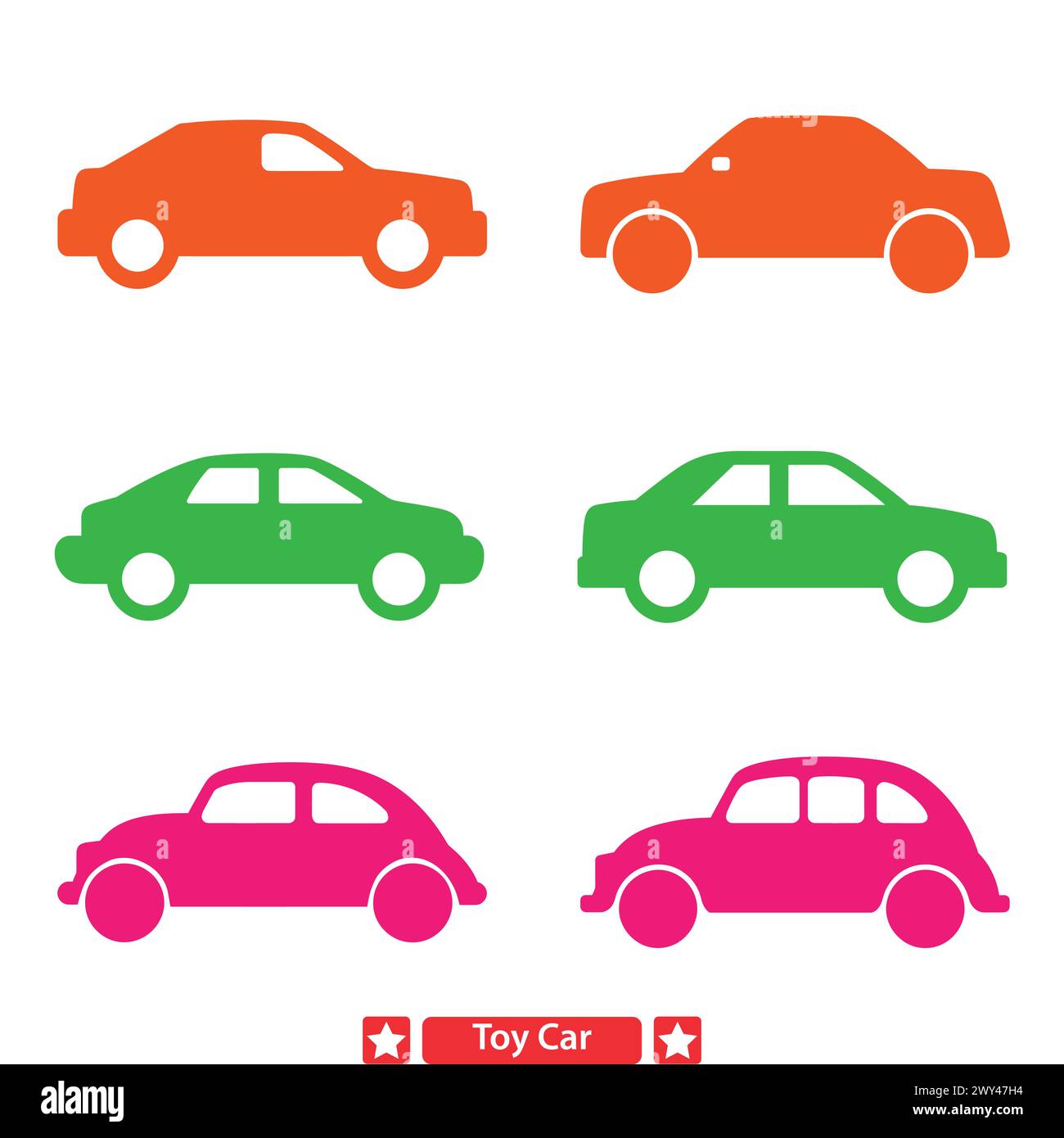 Kids Favorite Toy Cars Fun and Versatile Vector Set Stock Vector Image ...