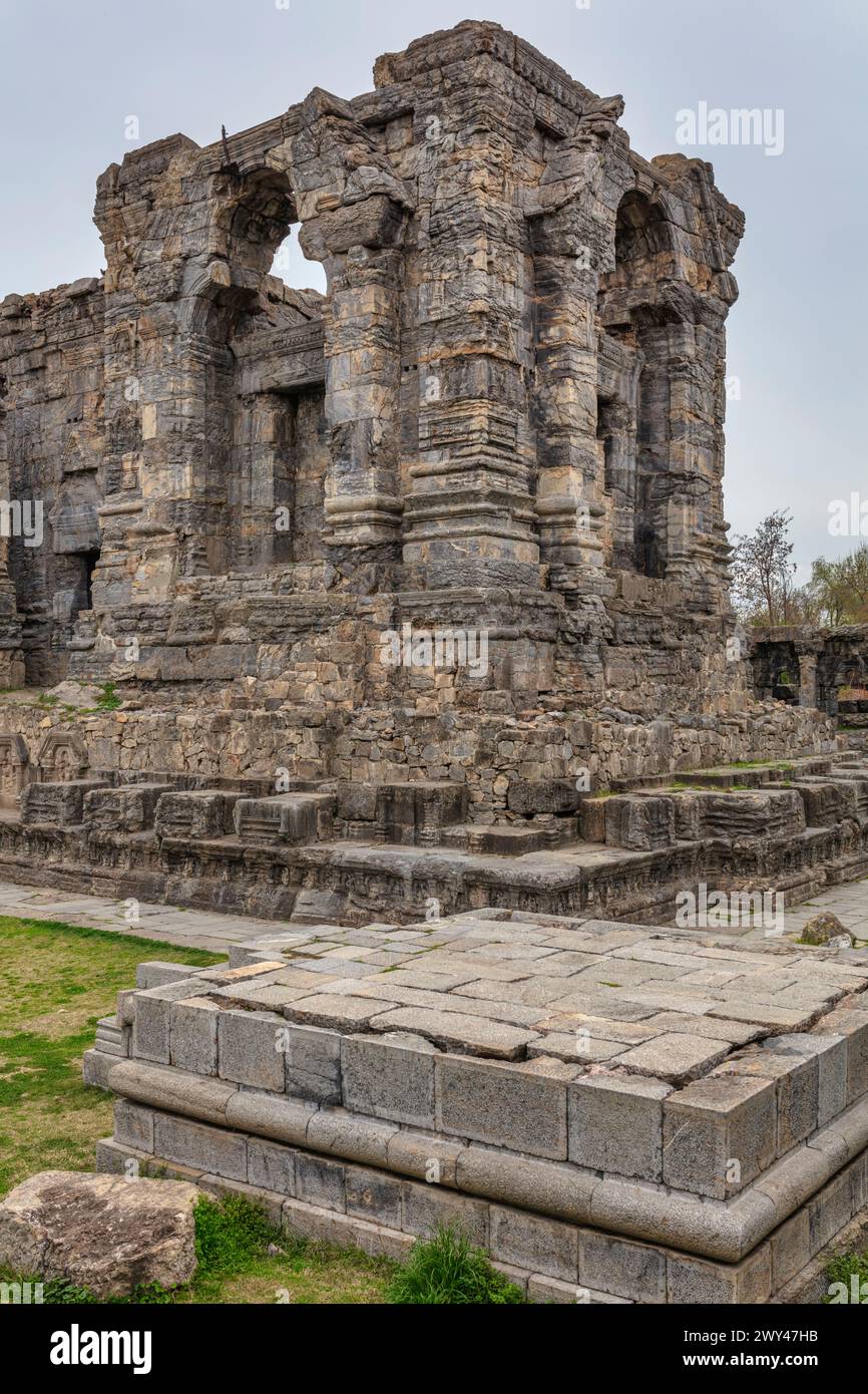 Martand Sun Temple, 8th century, Anantnag, Kashmir, India Stock Photo ...