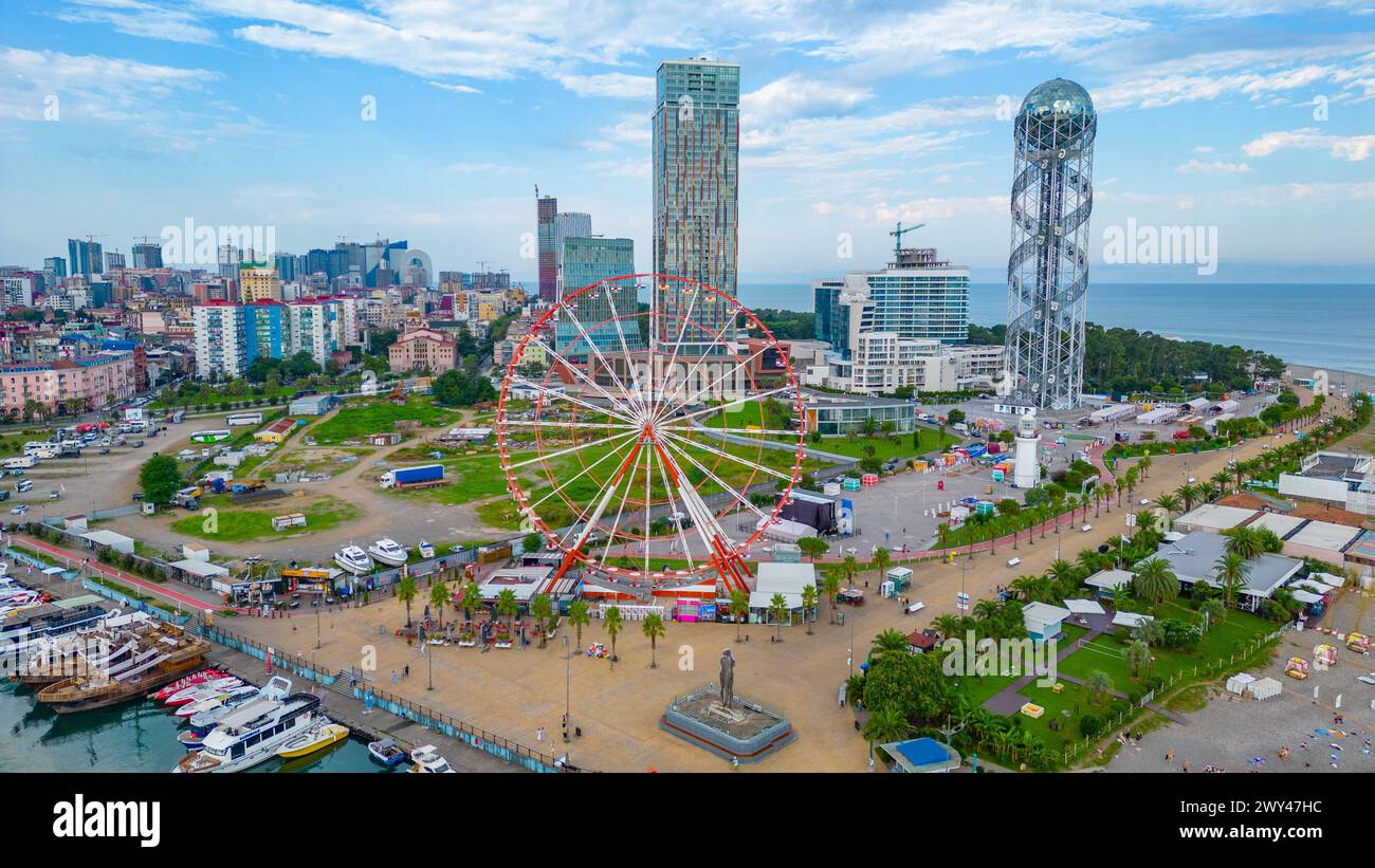Panorama view of downtown Batumi in Georgia Stock Photo - Alamy
