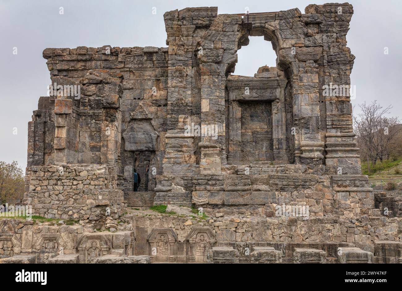Martand Sun Temple, 8th century, Anantnag, Kashmir, India Stock Photo ...